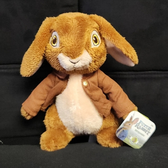 Just Play | Toys | Peter Rabbit Benjamin Stuffed Plush 7 Official Movie ...